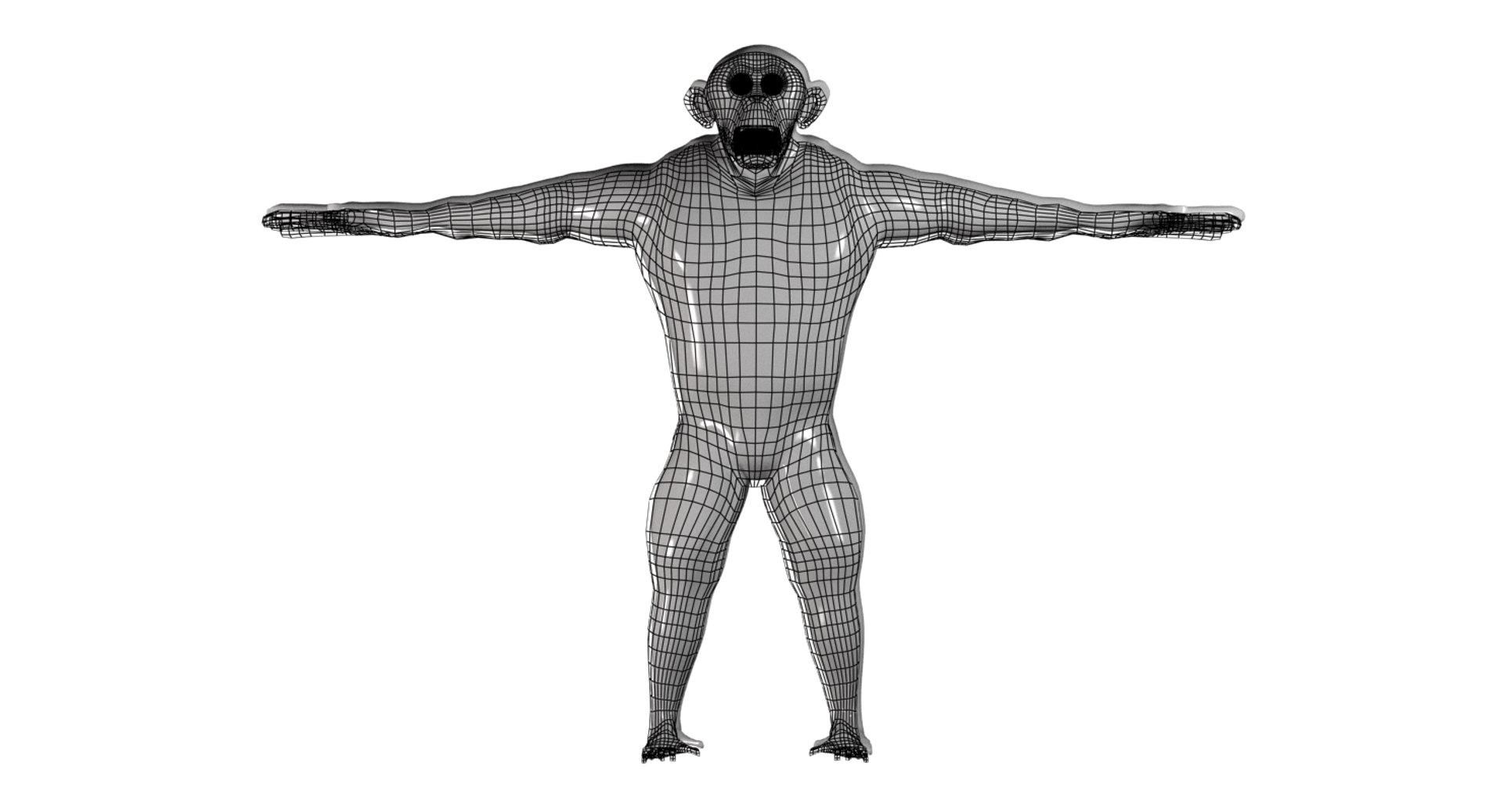 3D Chimpanzee Model - TurboSquid 1394239