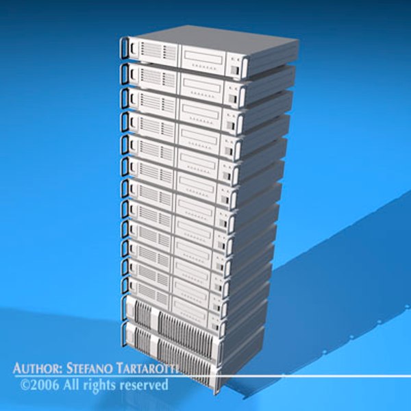 server rack 3d model