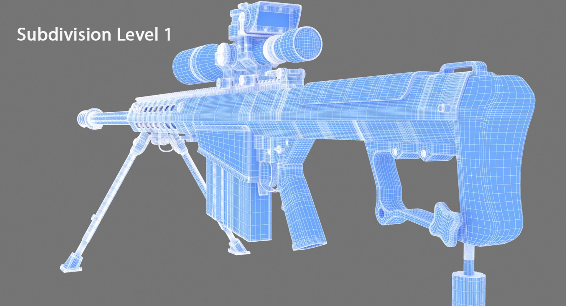 3d Barrett M107 A1 Model