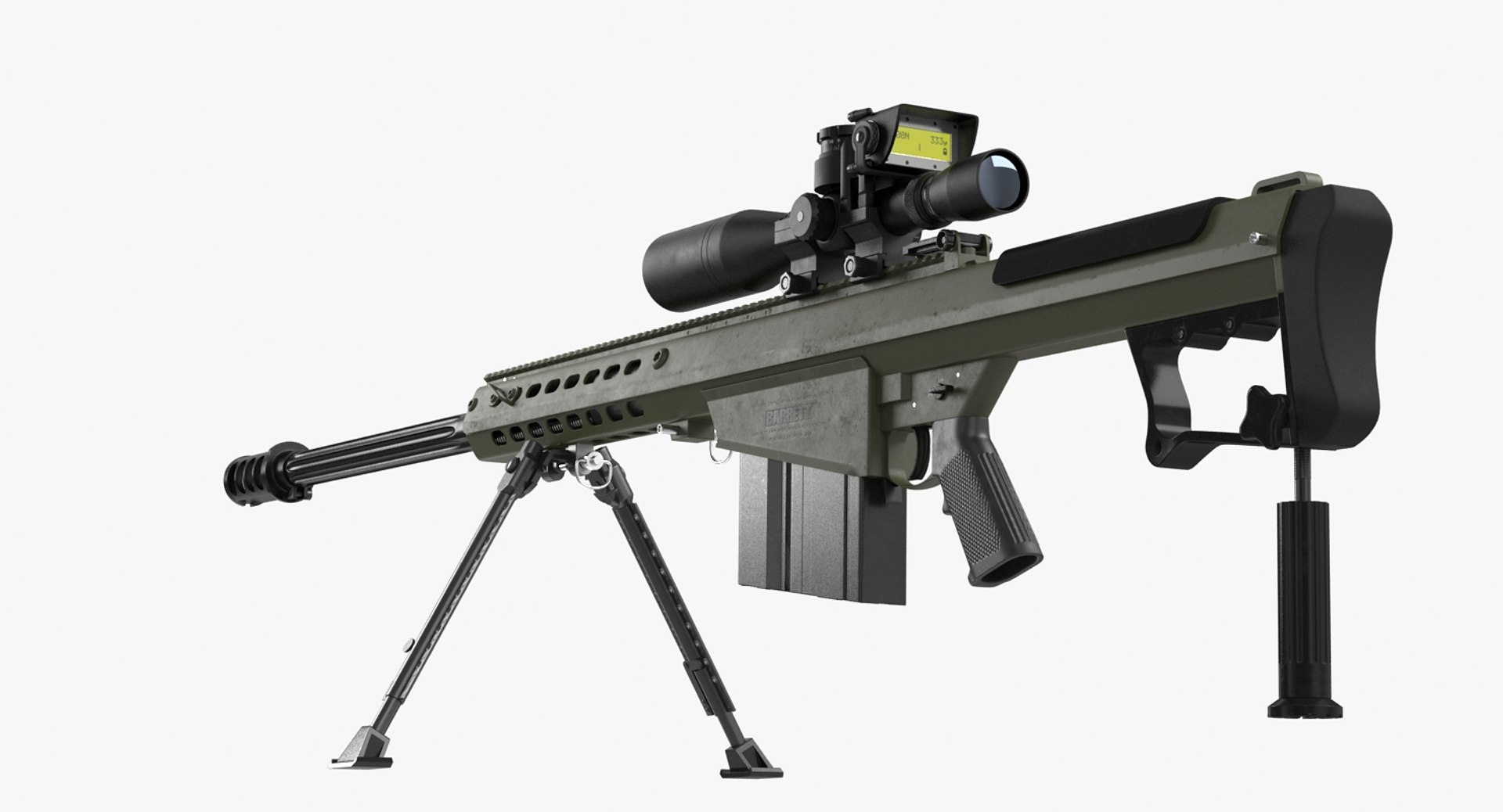 3d Barrett M107 A1 Model