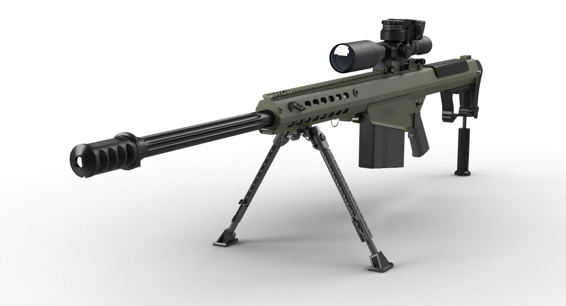 3d Barrett M107 A1 Model