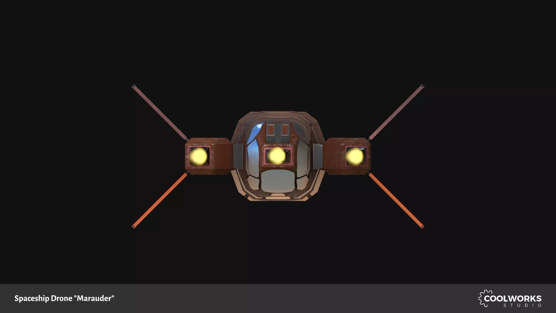 Spaceship Drone 3D - TurboSquid 1169971