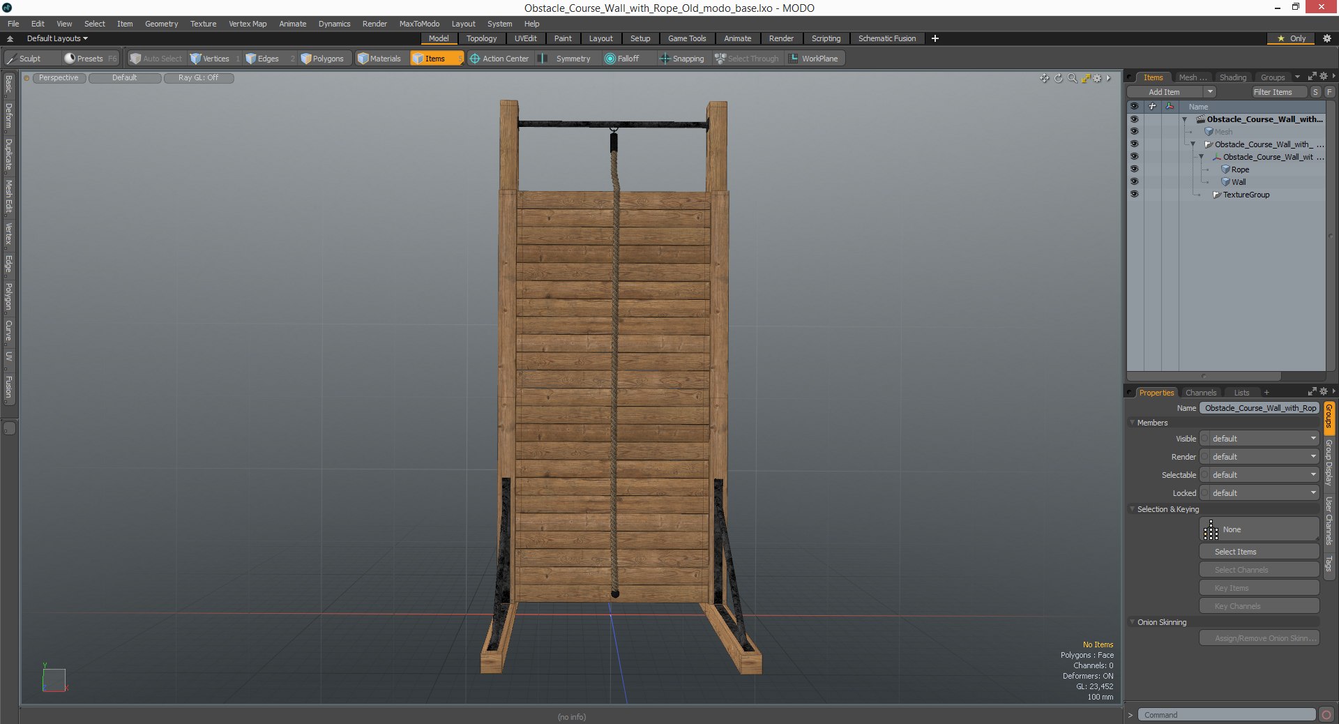 3D Obstacle Course Wall With Rope Old - TurboSquid 1902501