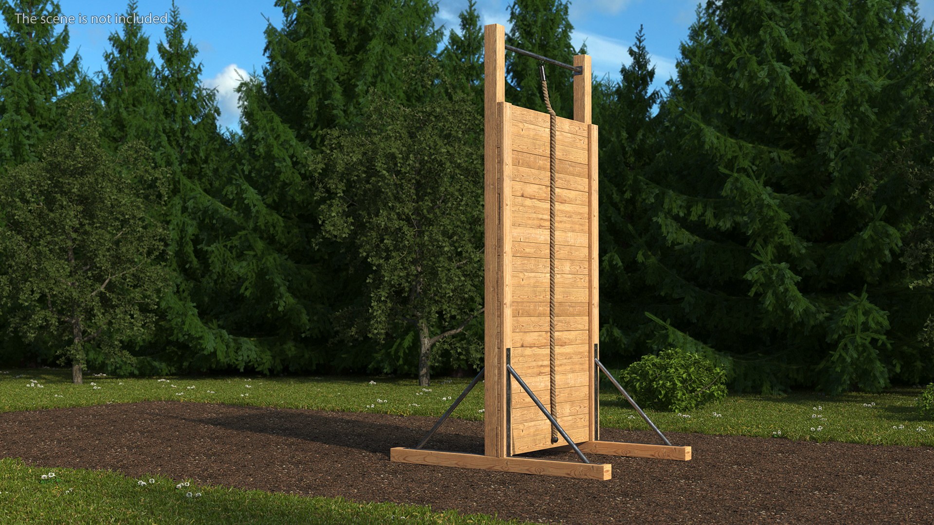 3D Obstacle Course Wall With Rope Old - TurboSquid 1902501