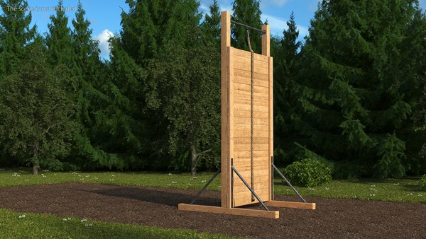 3D Obstacle Course Wall with Rope Old - TurboSquid 1902501