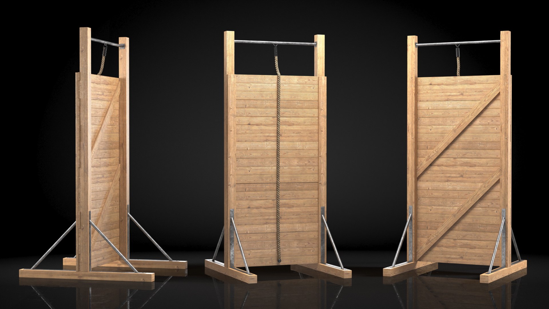 3D Obstacle Course Wall With Rope Old - TurboSquid 1902501