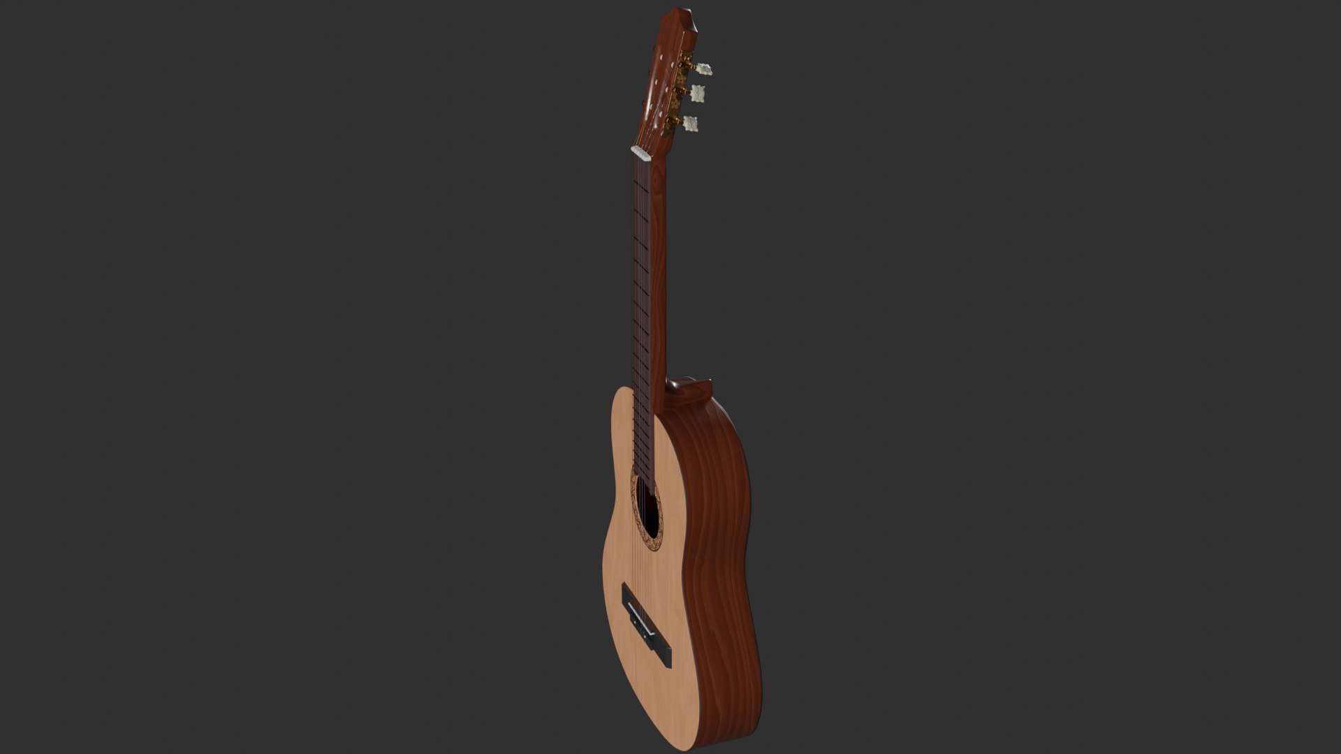 Acoustic Guitar Low-poly PBR 3D Model - TurboSquid 2141052
