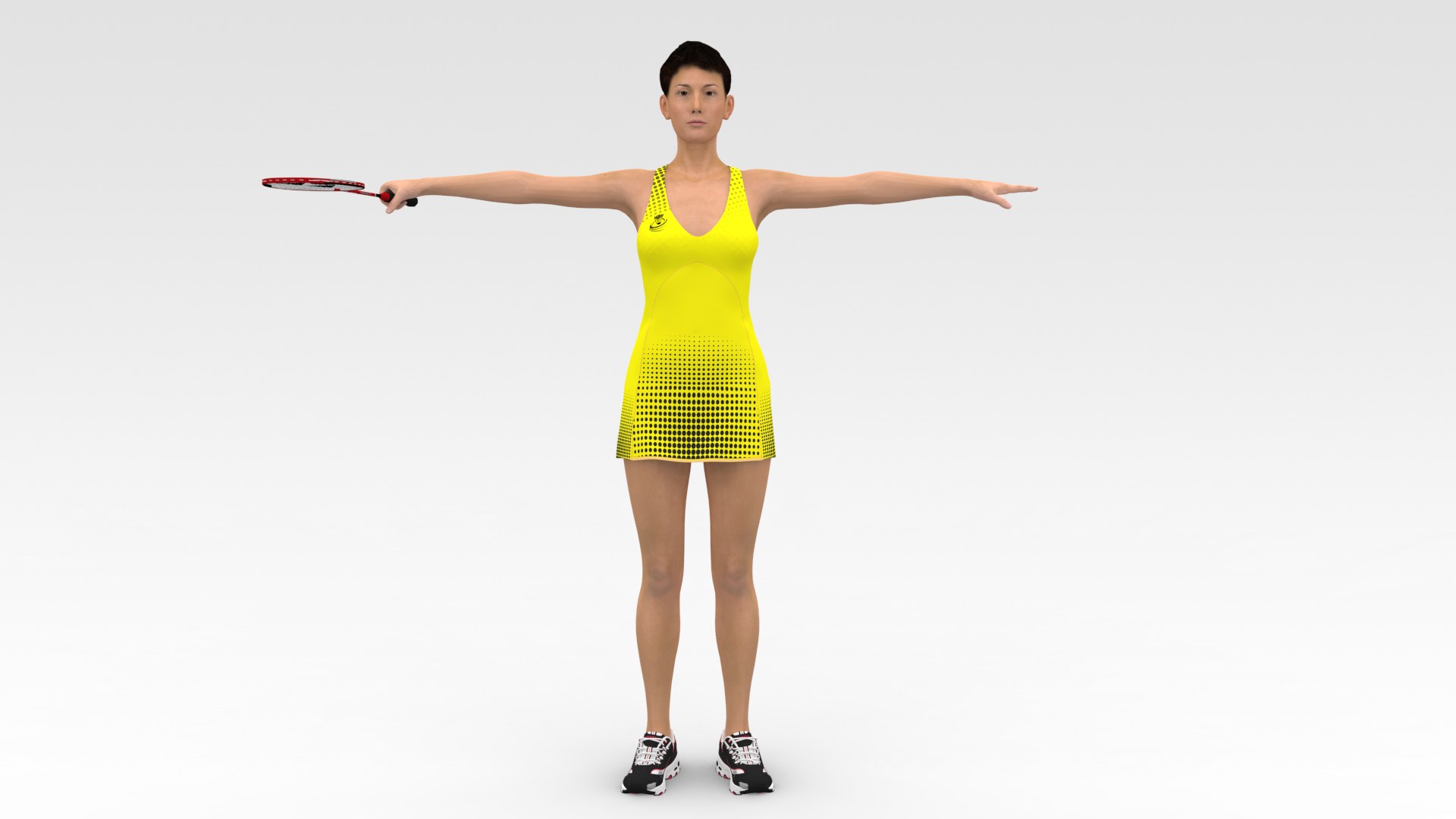 Badminton Player 02 3D Model - TurboSquid 1816097