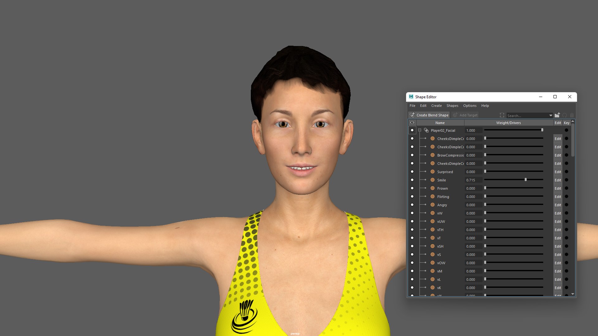 Badminton Player 02 3D Model - TurboSquid 1816097