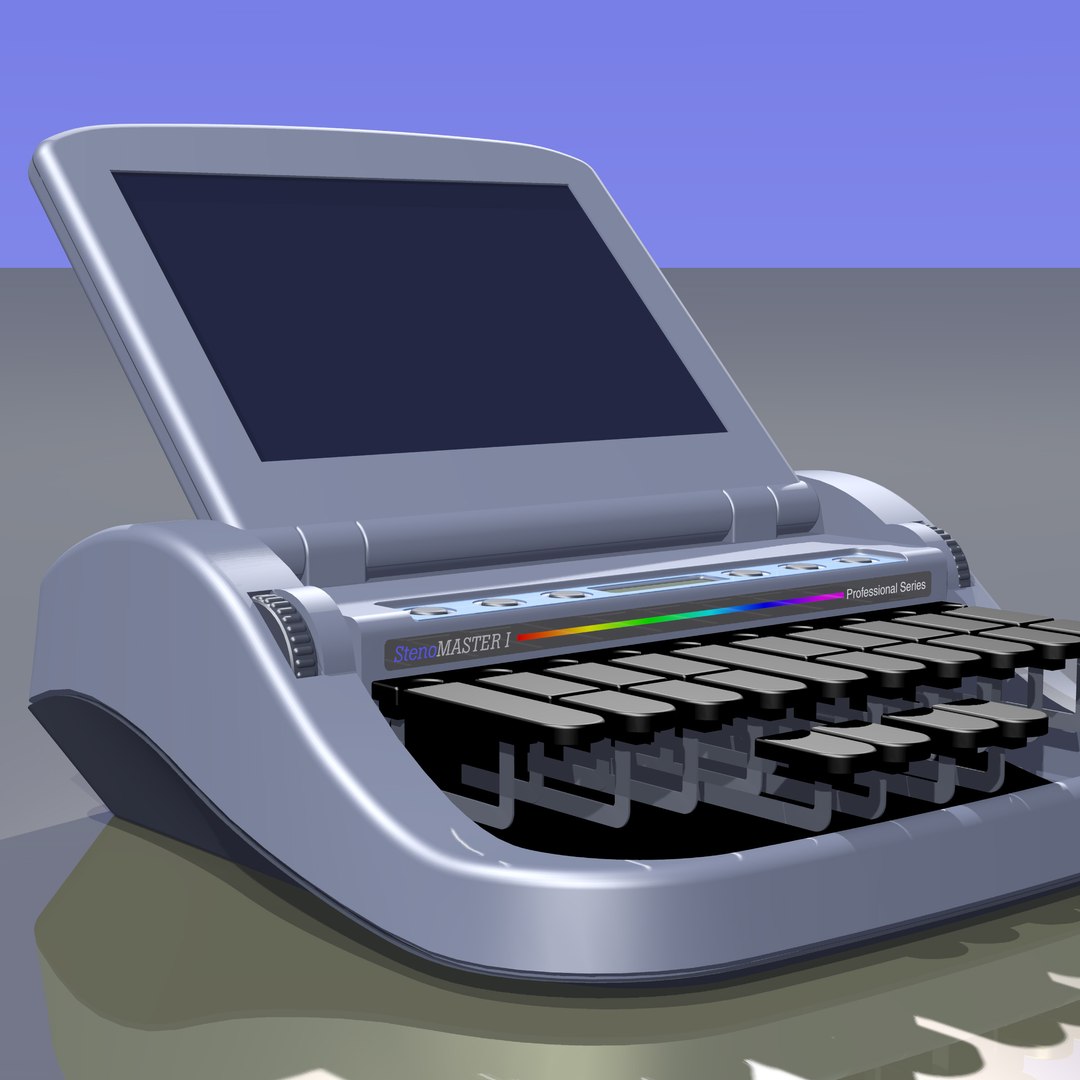 Stenotype Machine 3d Model