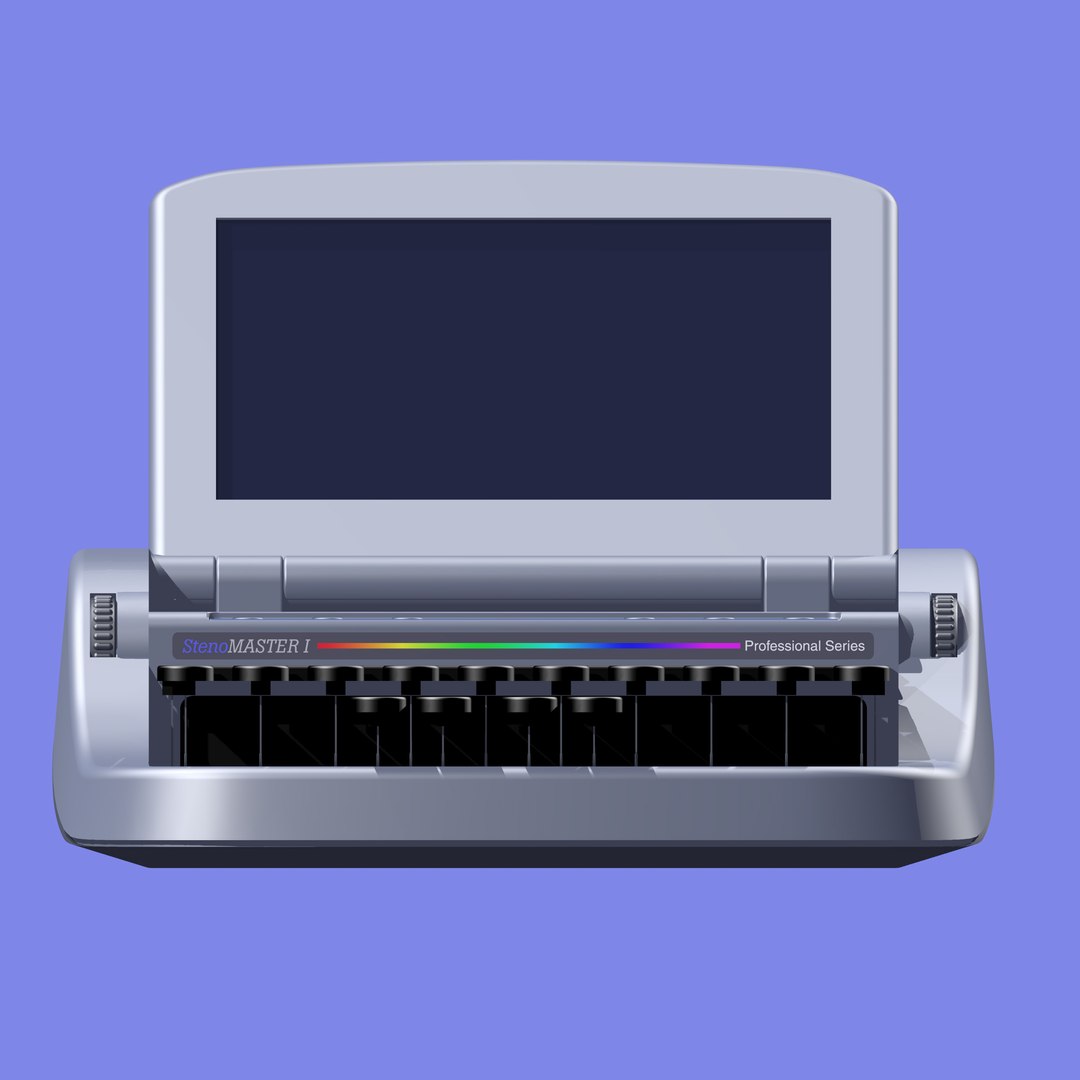 Stenotype Machine 3d Model