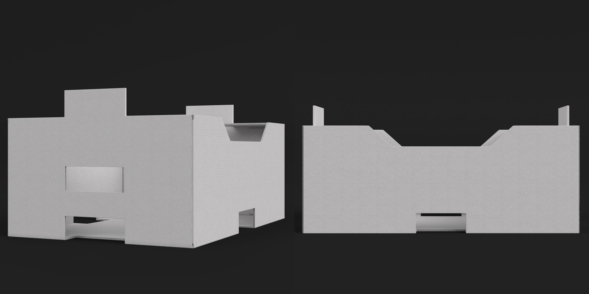 3D Cardboard Crate 1 - TurboSquid 1757911