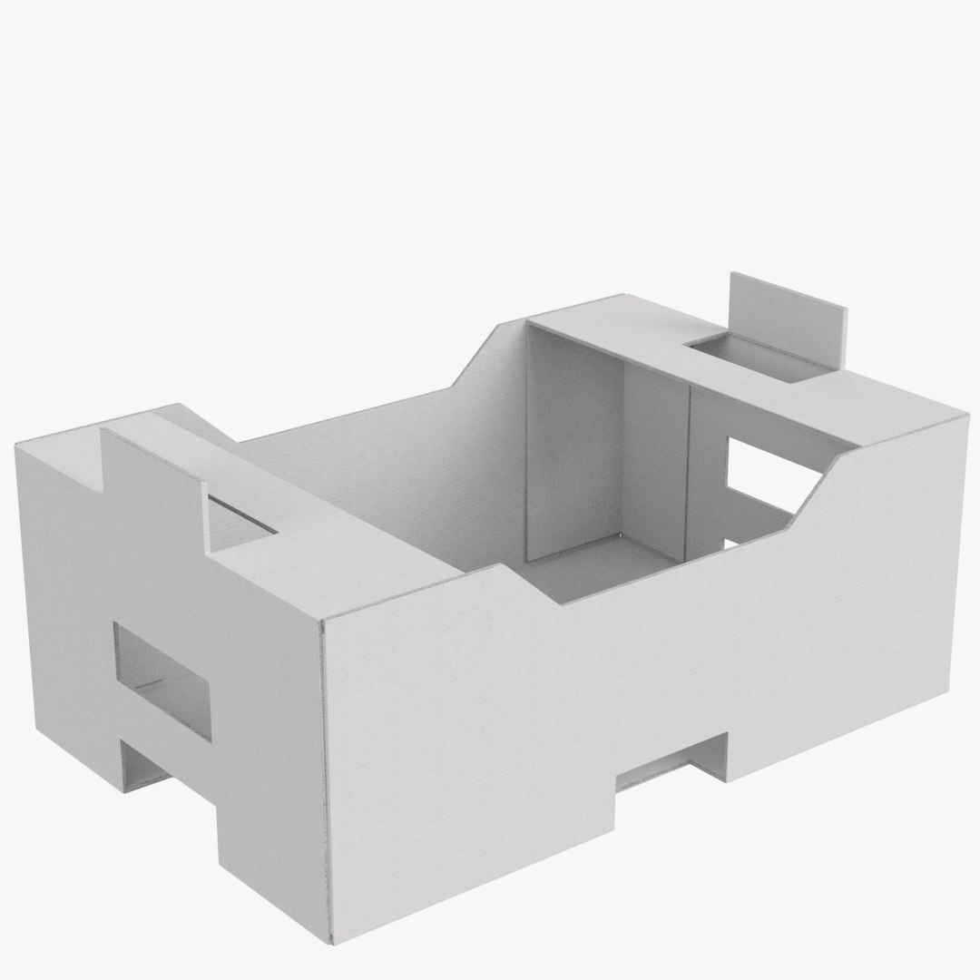3D Cardboard Crate 1 - TurboSquid 1757911