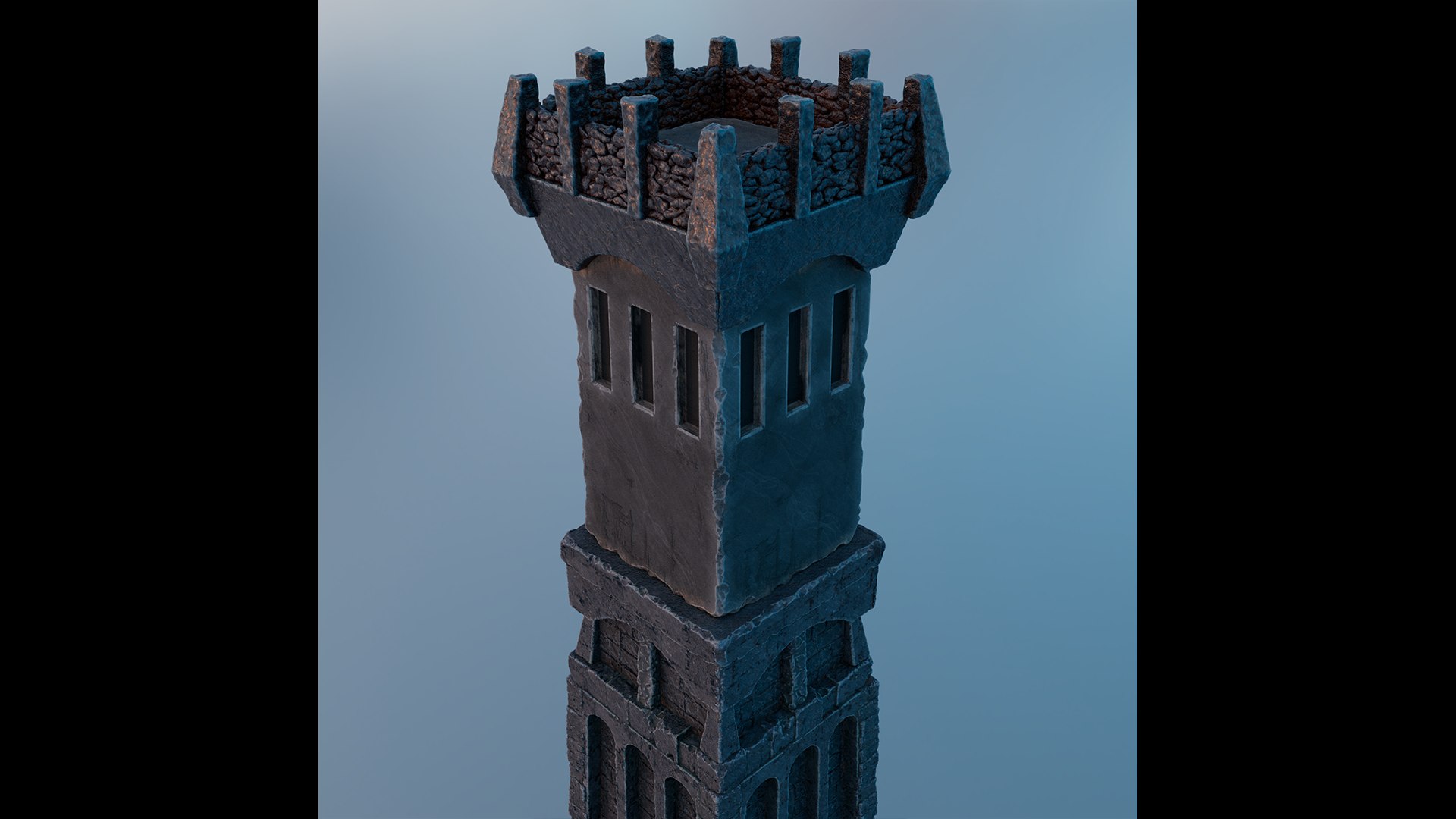 3D Medieval Castle Structure - Tower D Model - TurboSquid 2207010