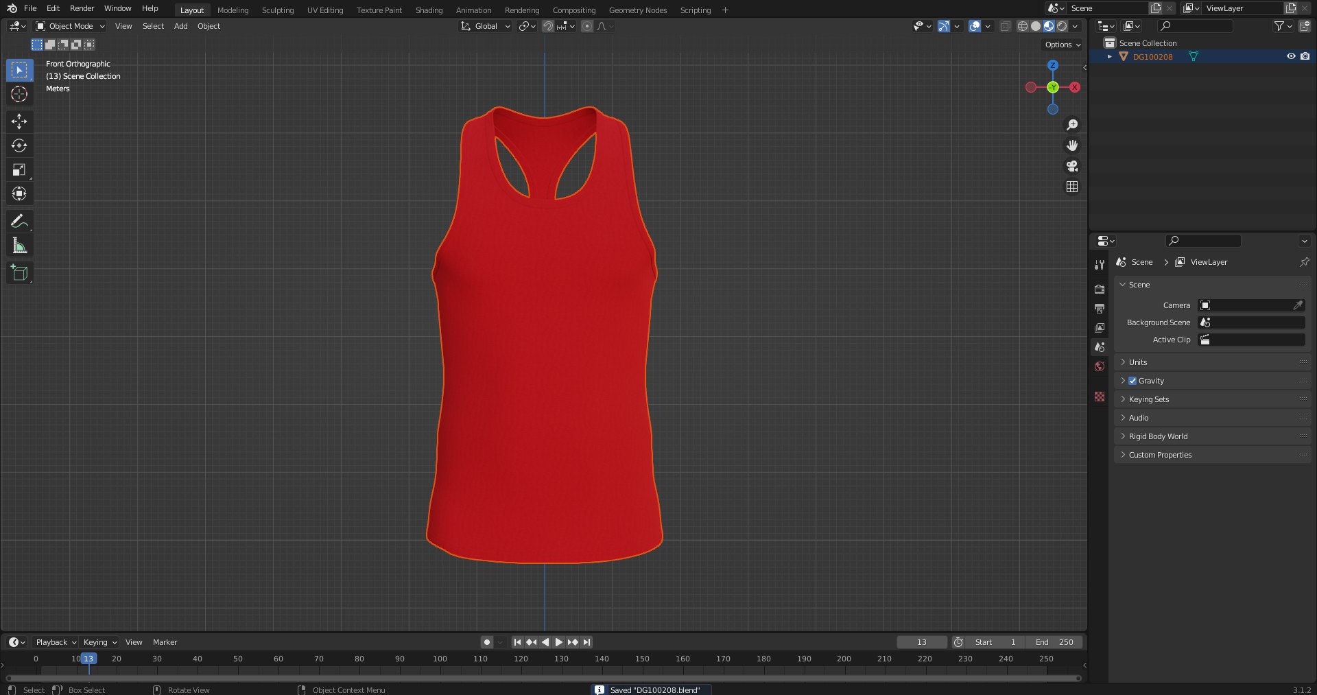 Basic Tank Tops Design 3D Model - TurboSquid 2024139