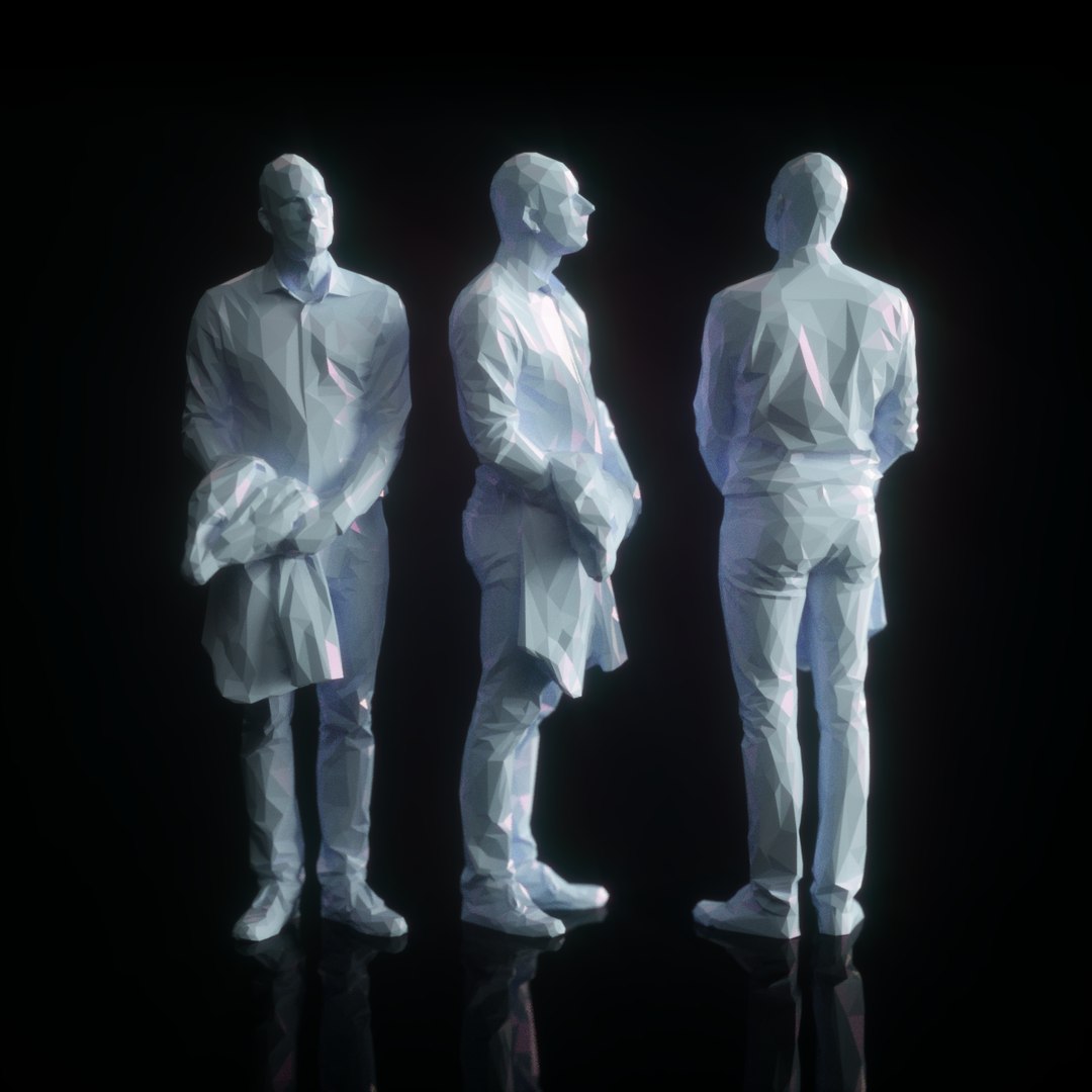 Male Character Human 3d Obj