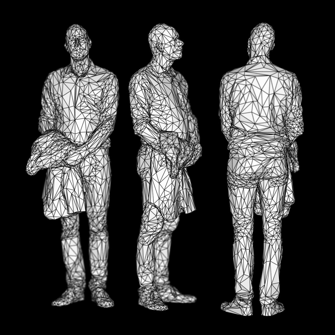 Male Character Human 3d Obj