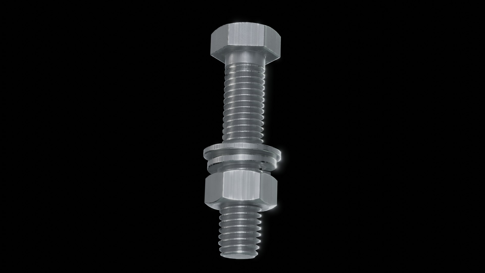 free nut bolt 3d model