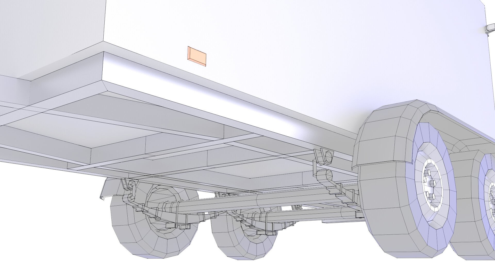 Cargo Trailer Low Poly 8 3D Model - TurboSquid 1871174