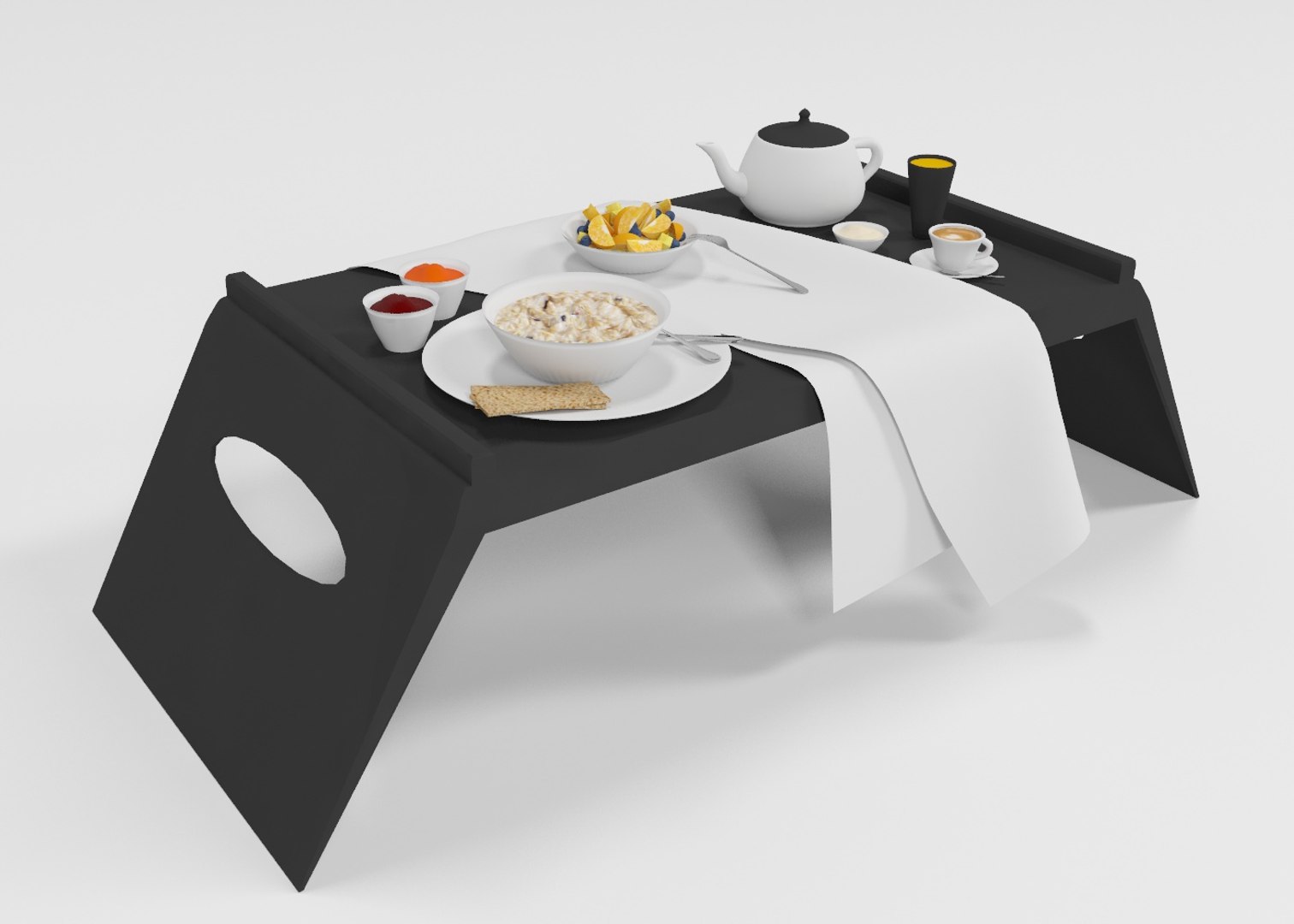 Breakfast table 3D - TurboSquid 1449948