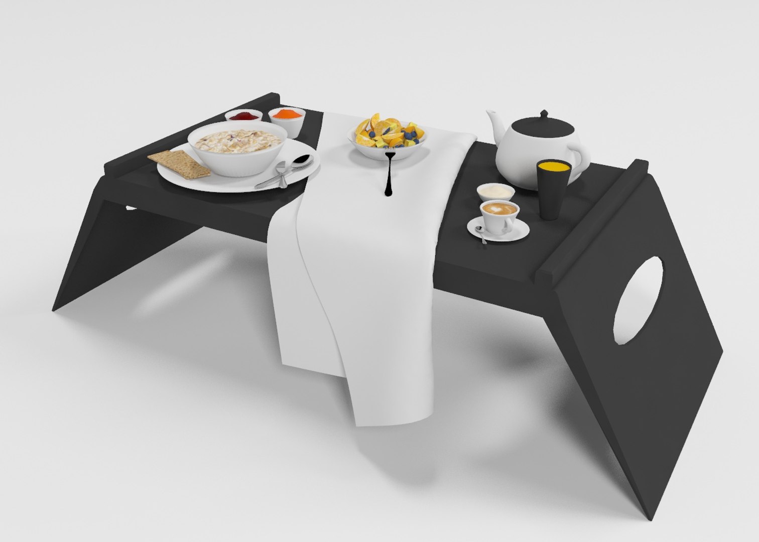 Breakfast table 3D - TurboSquid 1449948