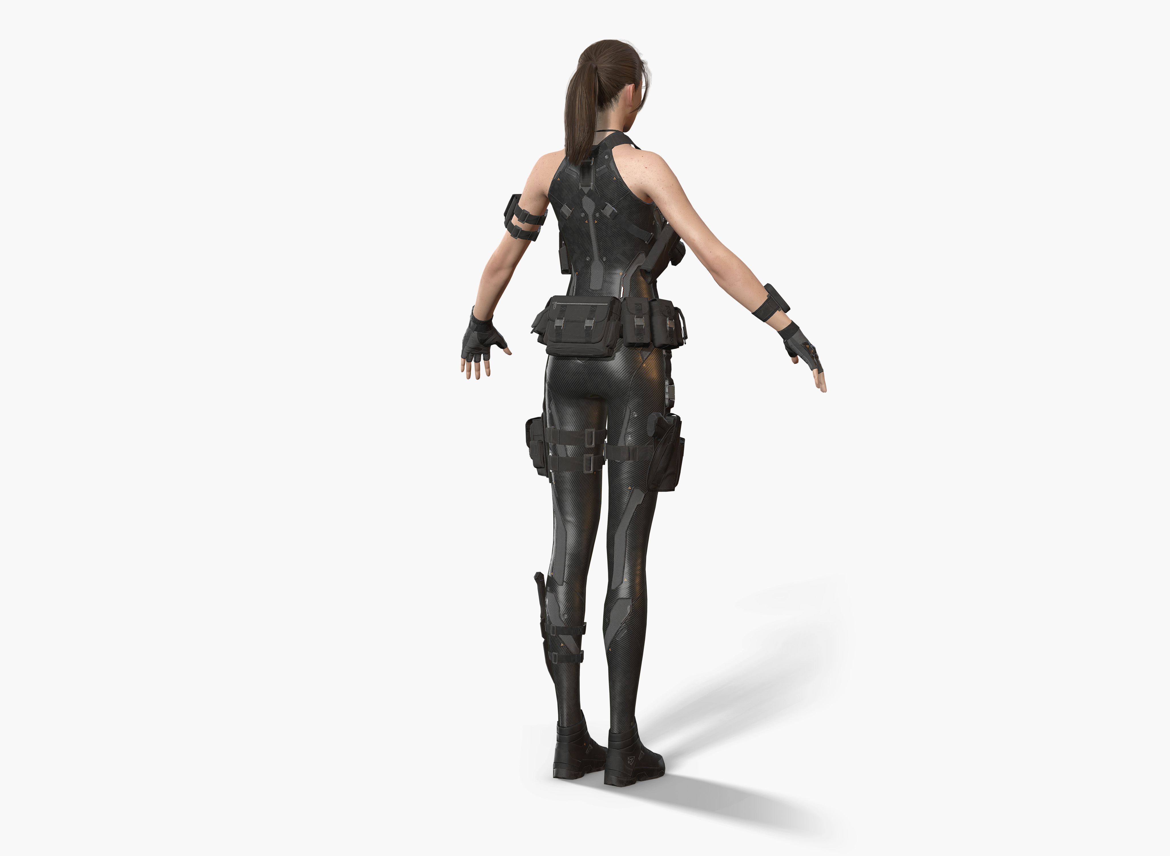 sci fi girl 3d model