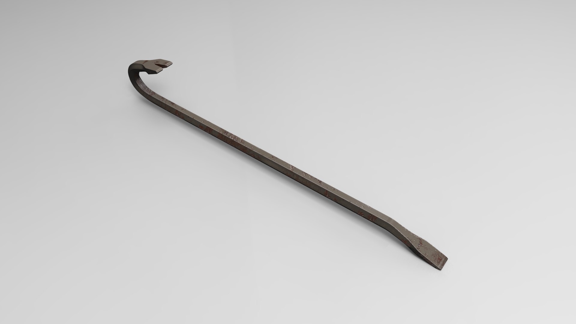 Crowbar Metalic 3D Model - TurboSquid 1260638