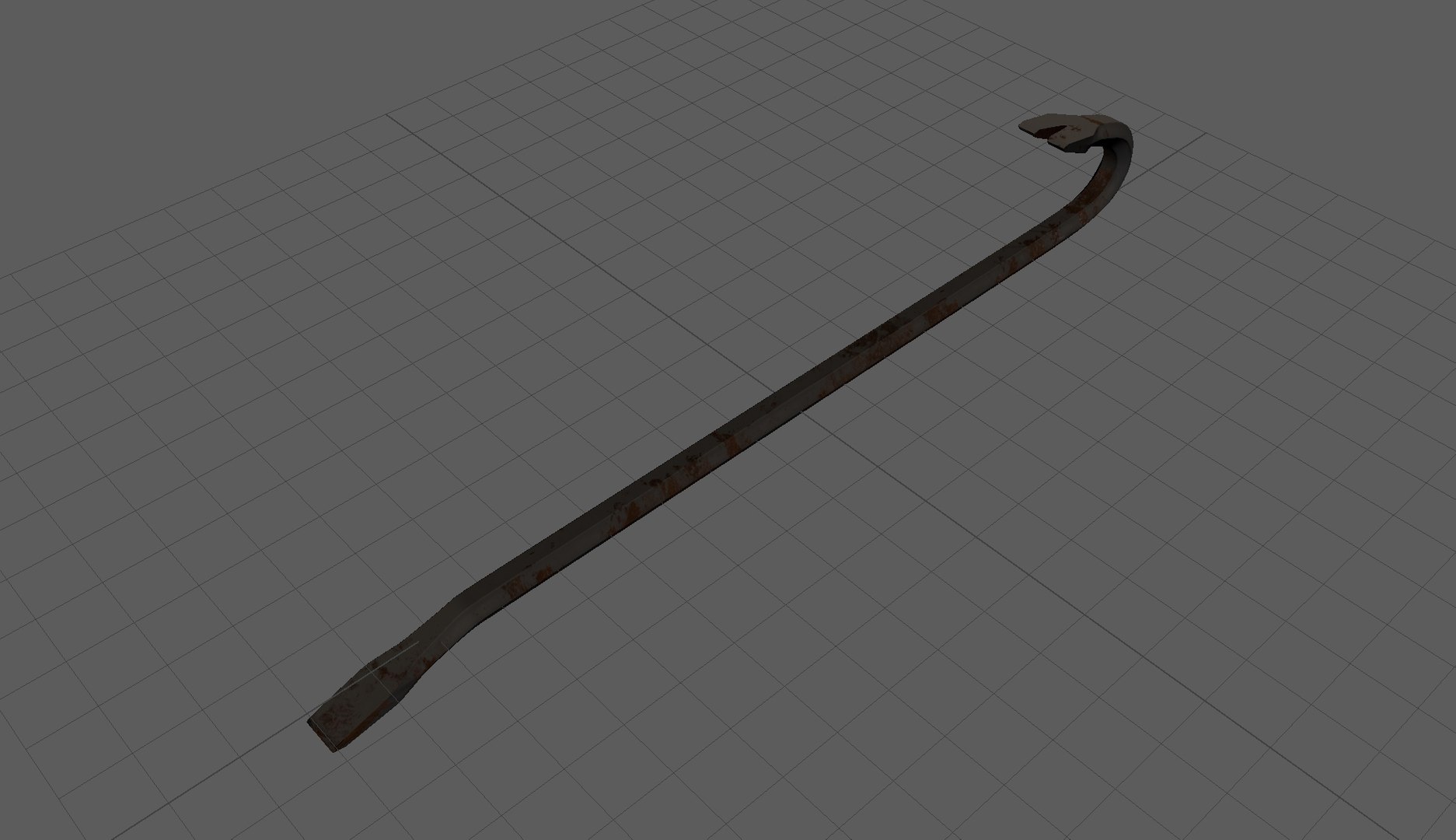 Crowbar Metalic 3D Model - TurboSquid 1260638