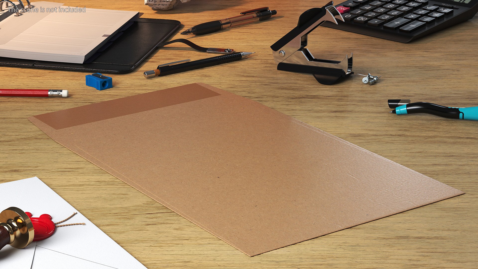 3D Small Pocket Envelope Kraft Paper - TurboSquid 2215126