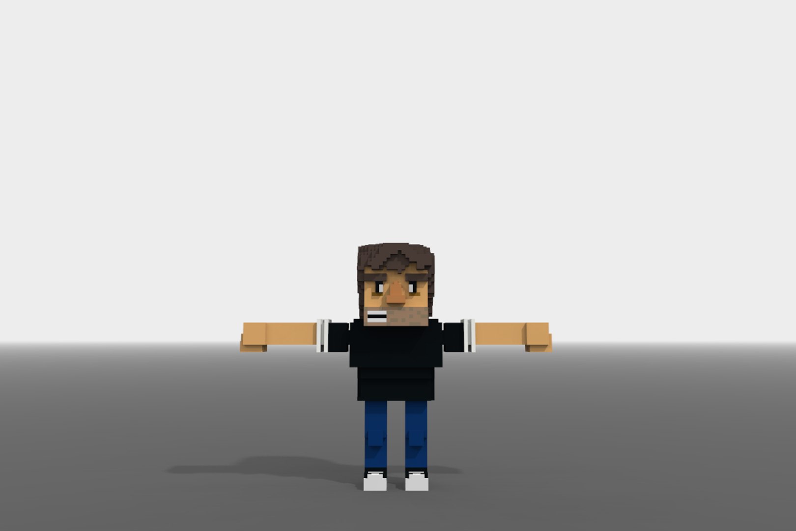 3D Model Voxel Man - TurboSquid 1309054