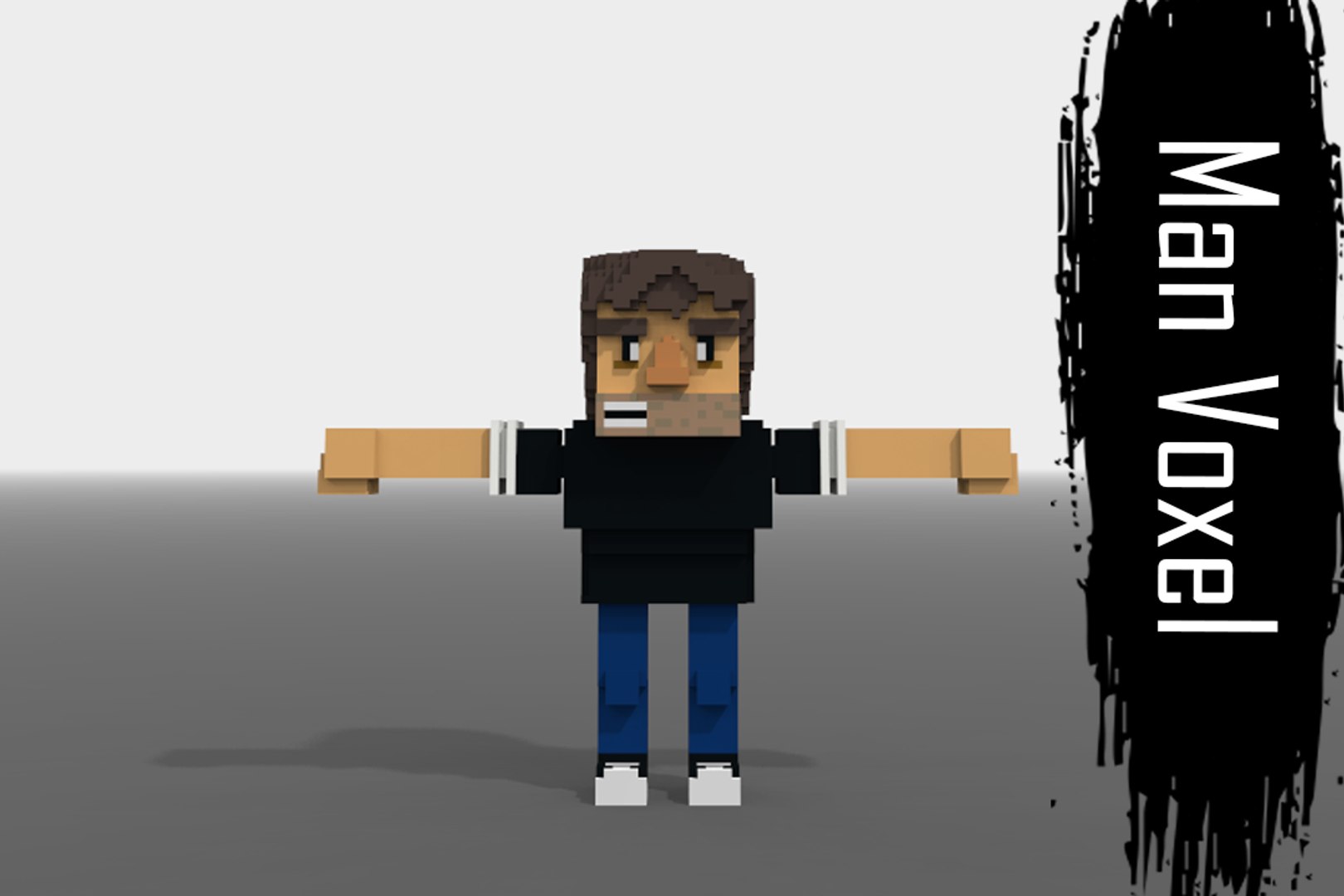 3D Model Voxel Man - TurboSquid 1309054