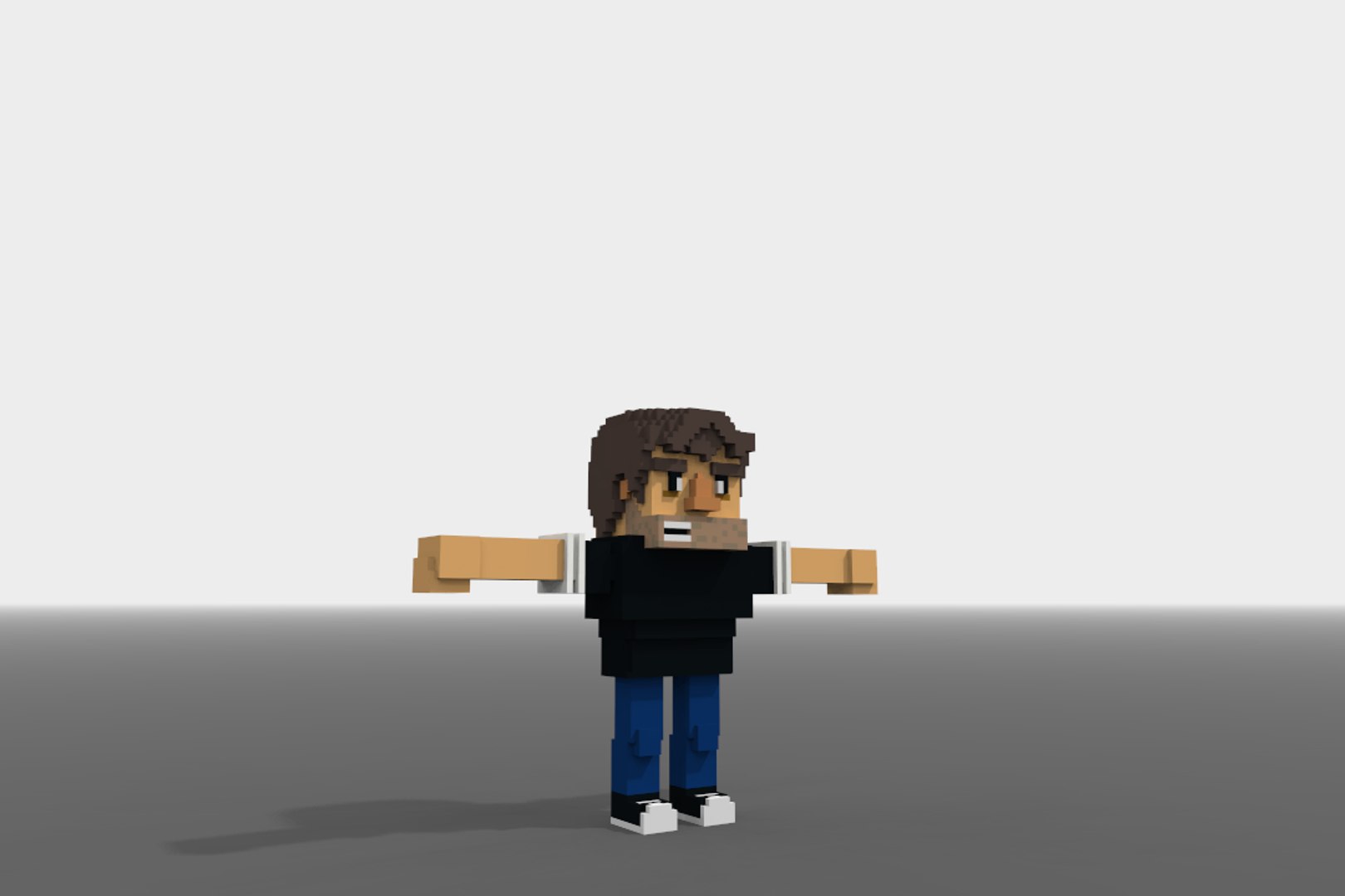 3D Model Voxel Man - TurboSquid 1309054