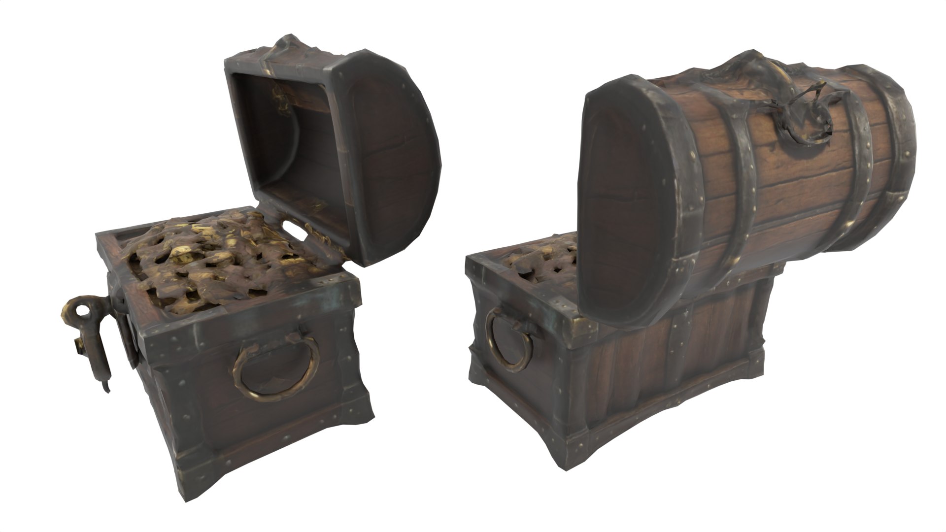 Treasure Chest 03 3D Model - TurboSquid 2350329