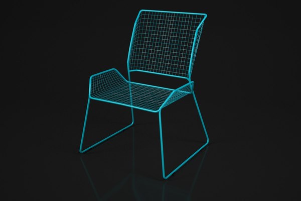 3d metal chairs