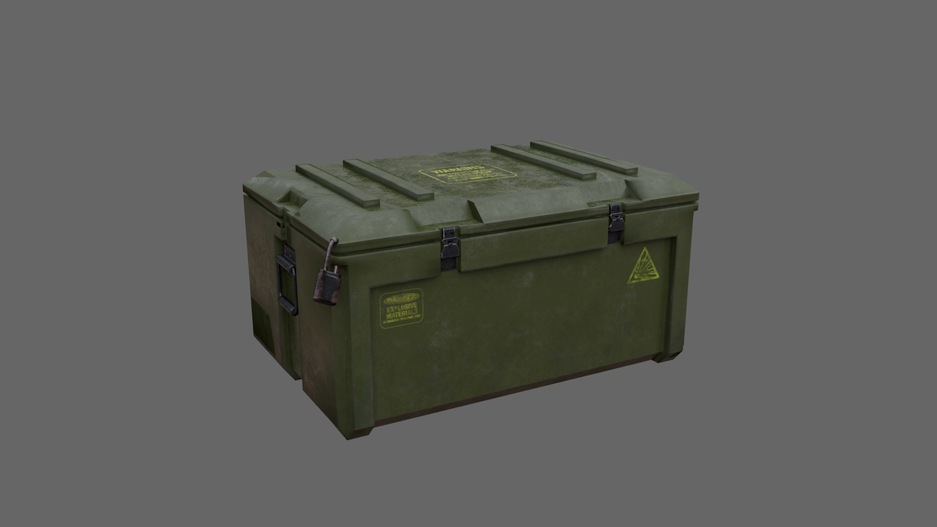 Military suitcase 3D model - TurboSquid 1464033