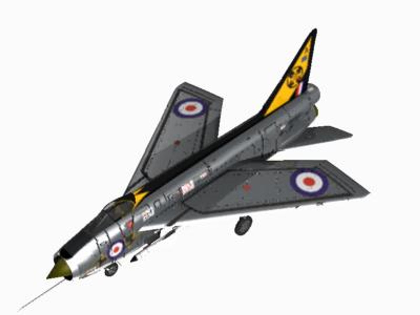 English Electric Lightning 3d Model