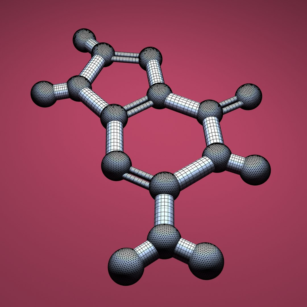 Nucleobase Guanine Dna 3d Model