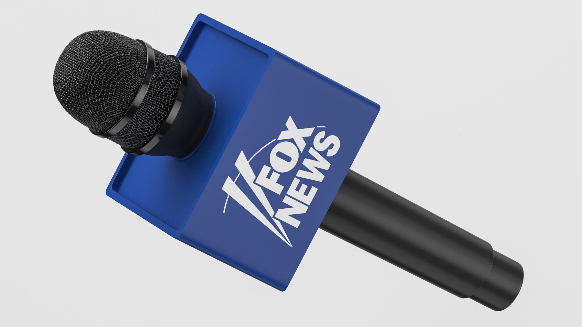 Fox News Reporter Microphone 3D Model - TurboSquid 1991188