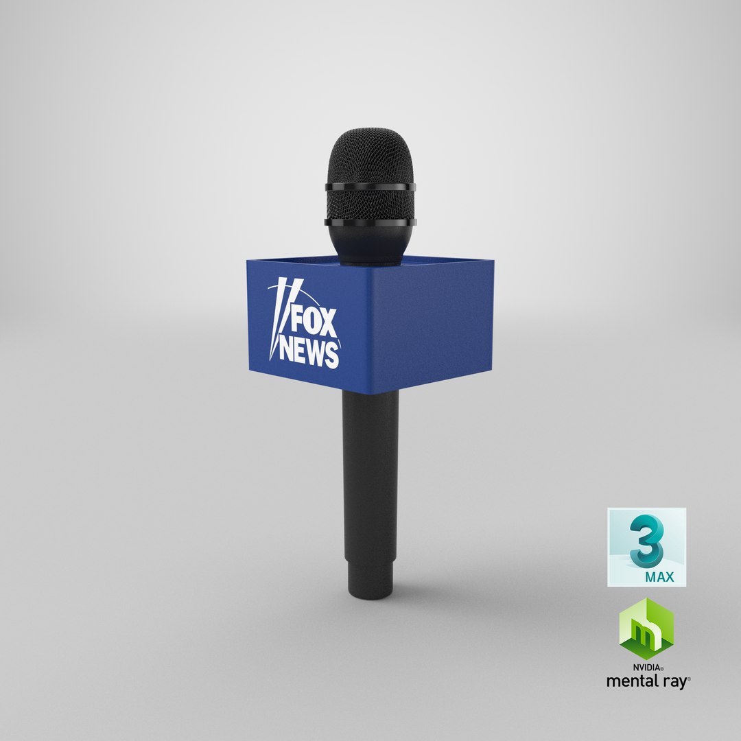 Fox News Reporter Microphone 3D model - TurboSquid 1991188
