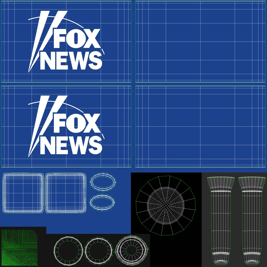 Fox News Reporter Microphone 3D Model - TurboSquid 1991188