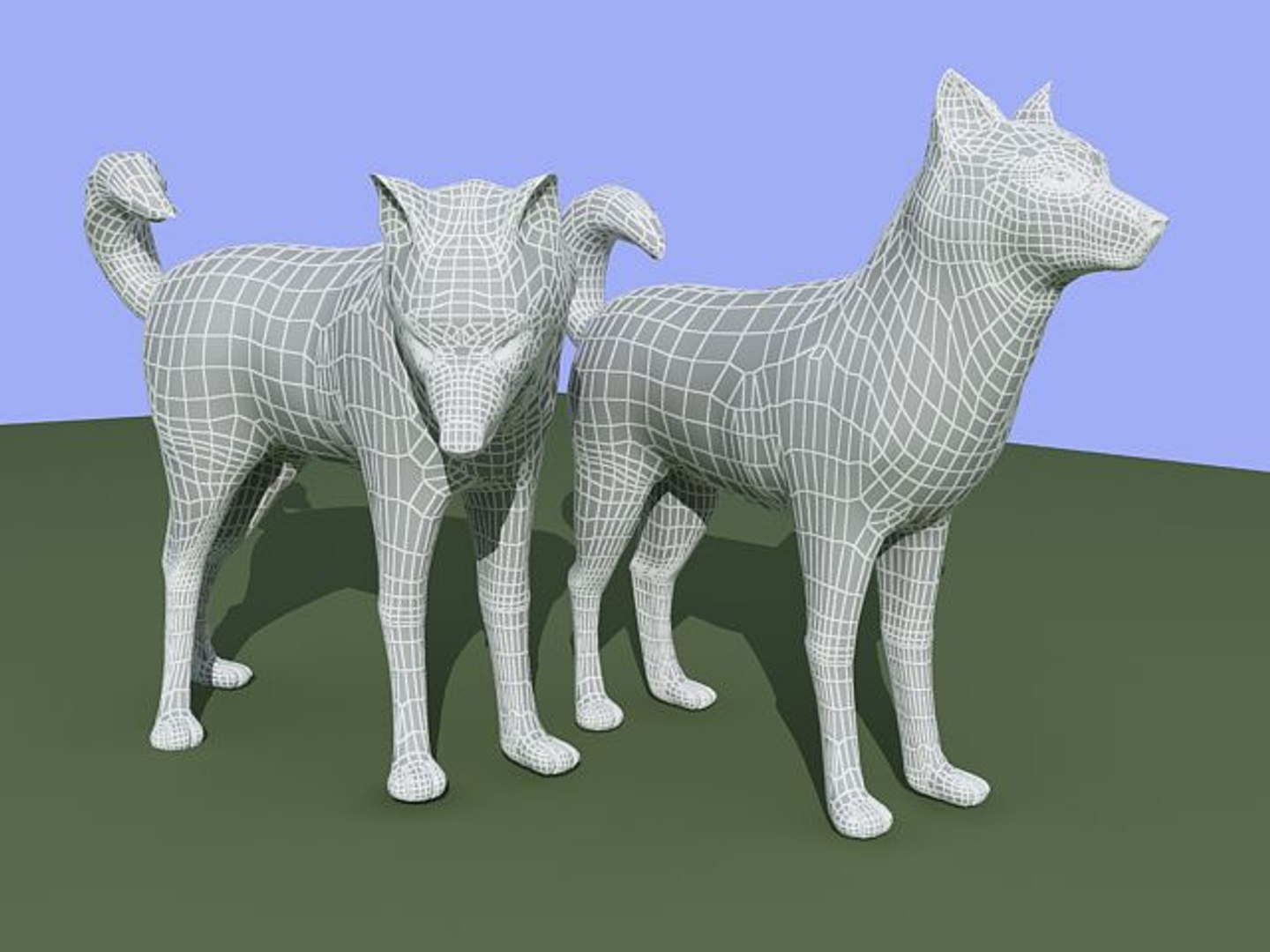 3d Model Sled Sleddog Dog