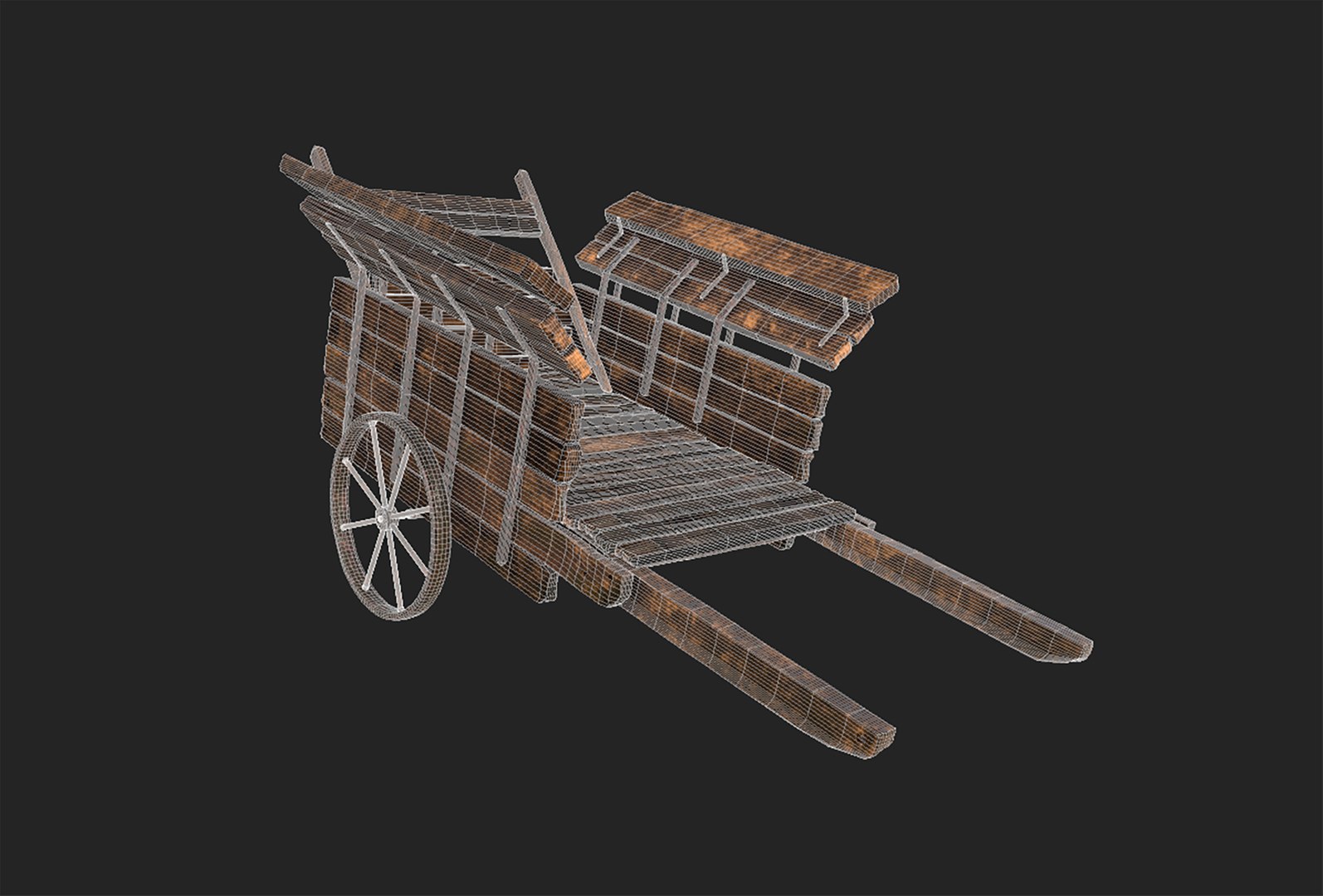 Rundown Medieval Cart 3D Model - TurboSquid 1906090