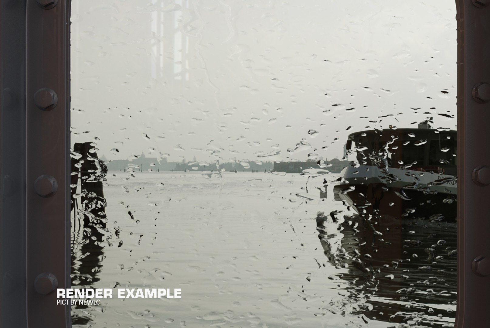 3d Model Hyperrealist Raindrops Drop Water