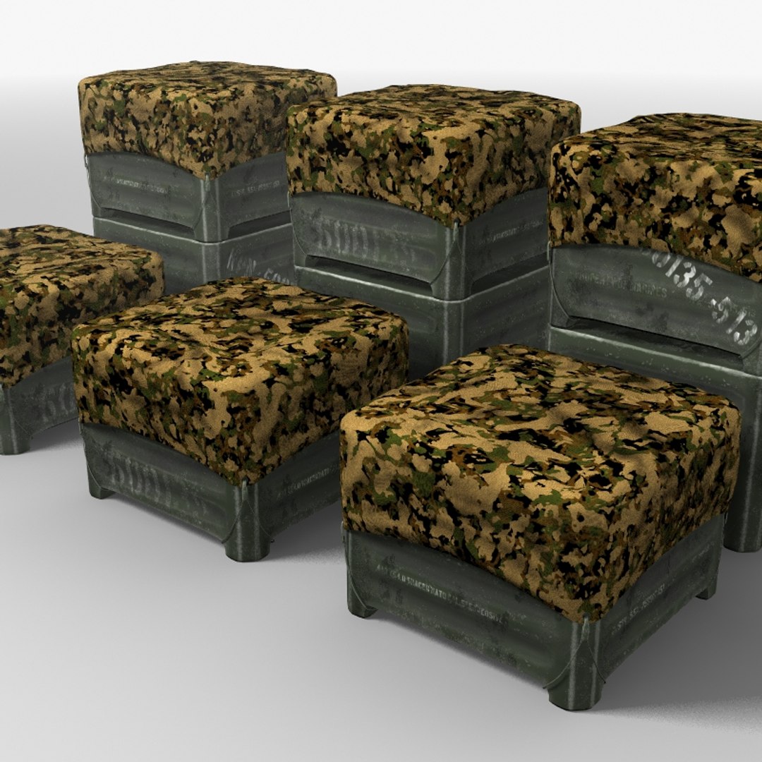 3d Military Storage Crate
