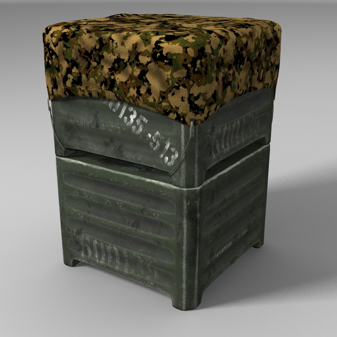 3d Military Storage Crate