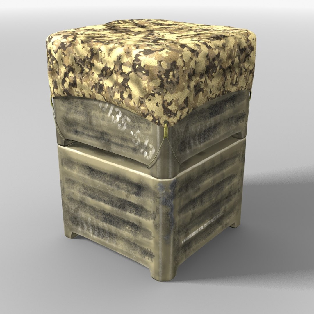 3d Military Storage Crate