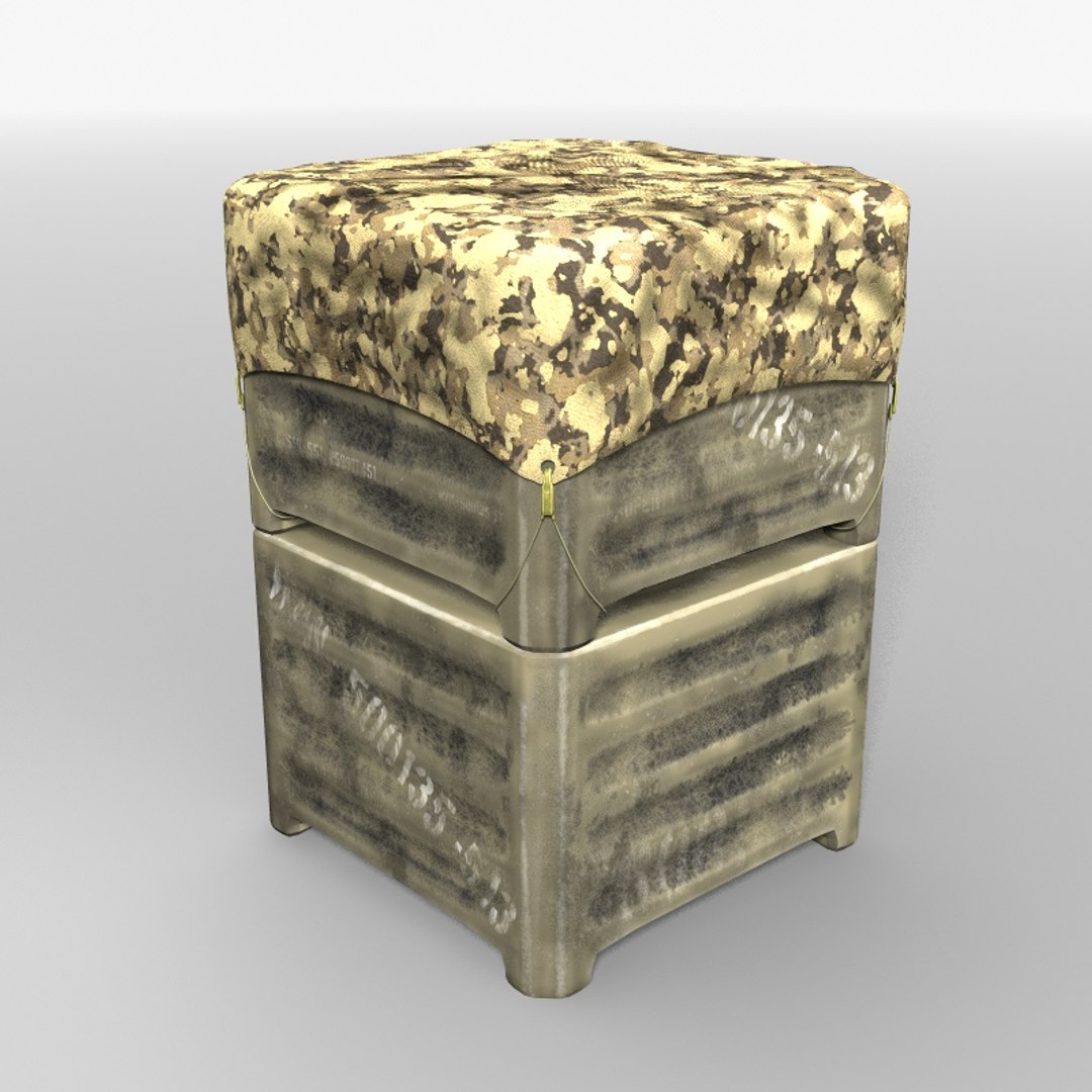 3d Military Storage Crate