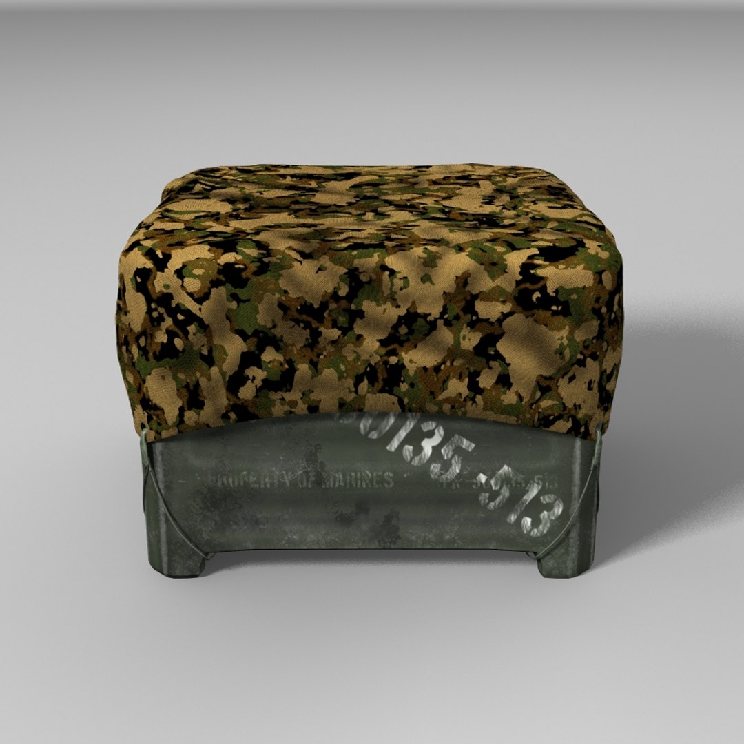 3d Military Storage Crate