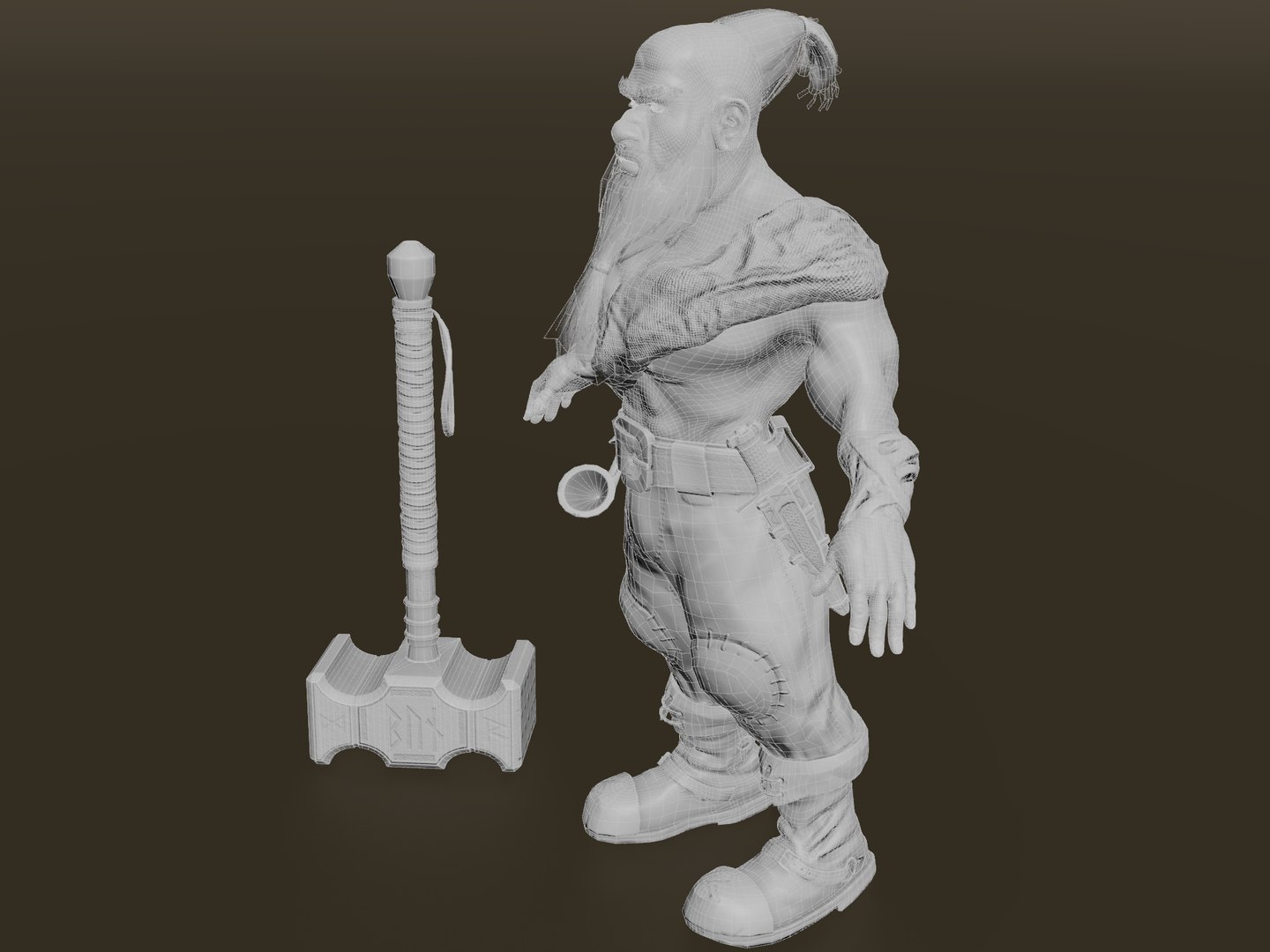Young Dwarf 3D Model - TurboSquid 1718509