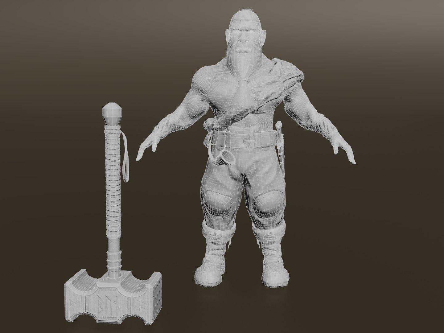 Young Dwarf 3D Model - TurboSquid 1718509
